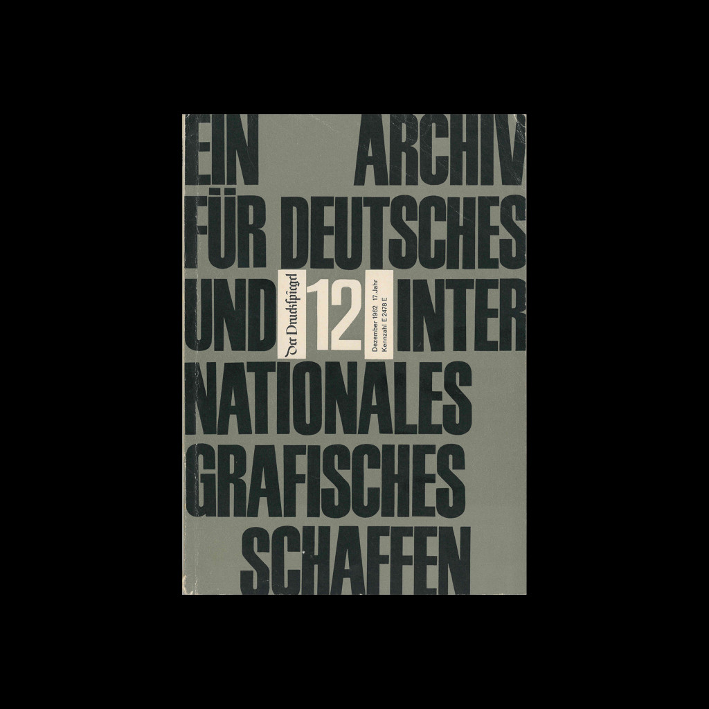 Der Druckspiegel, 12, December 1962 - Design Reviewed