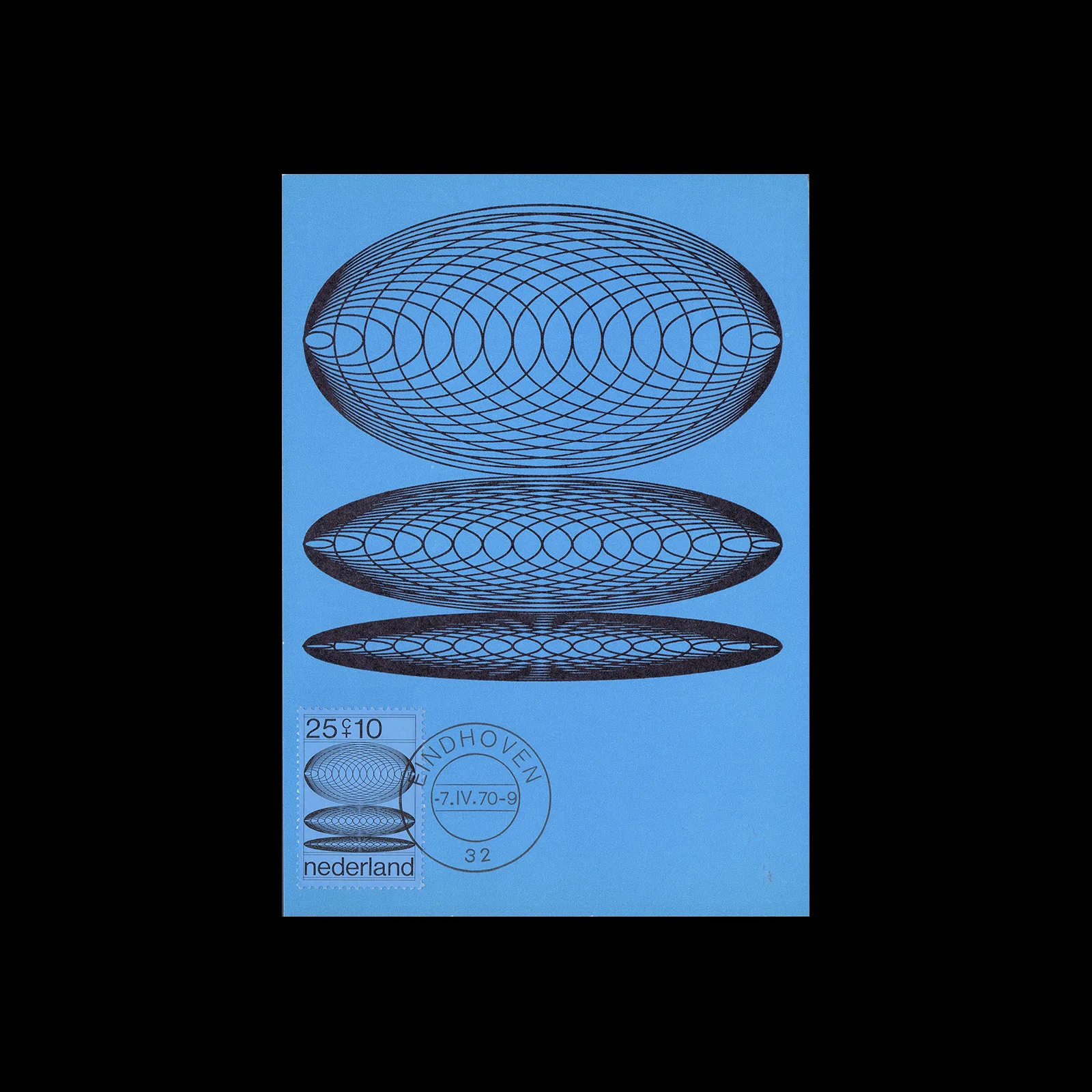 Social Welfare Funds, Netherlands Maxi Card (Blue), 1970 - Design Reviewed