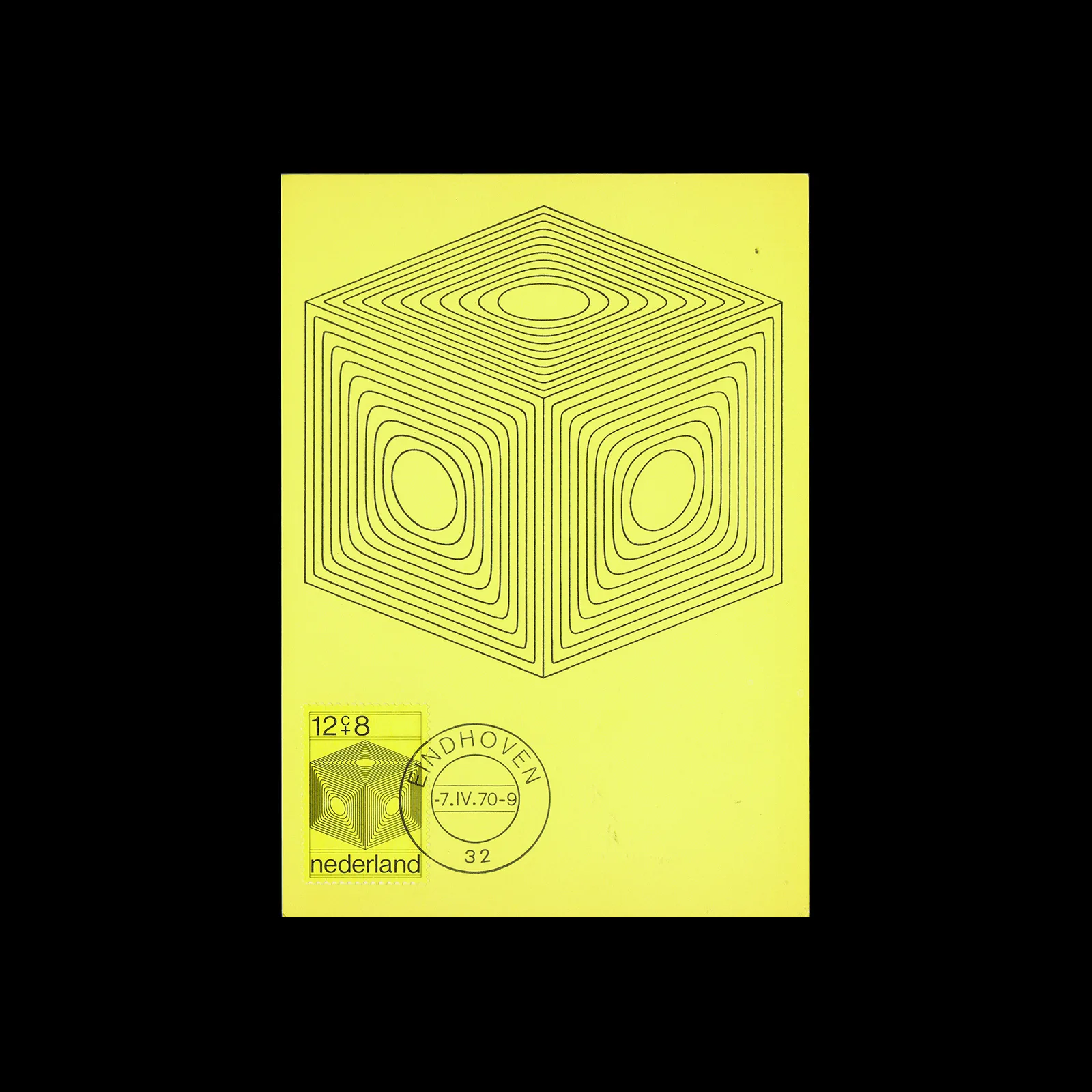 Social Welfare Funds, Netherlands Maxi Card (Yellow), 1970 - Design ...