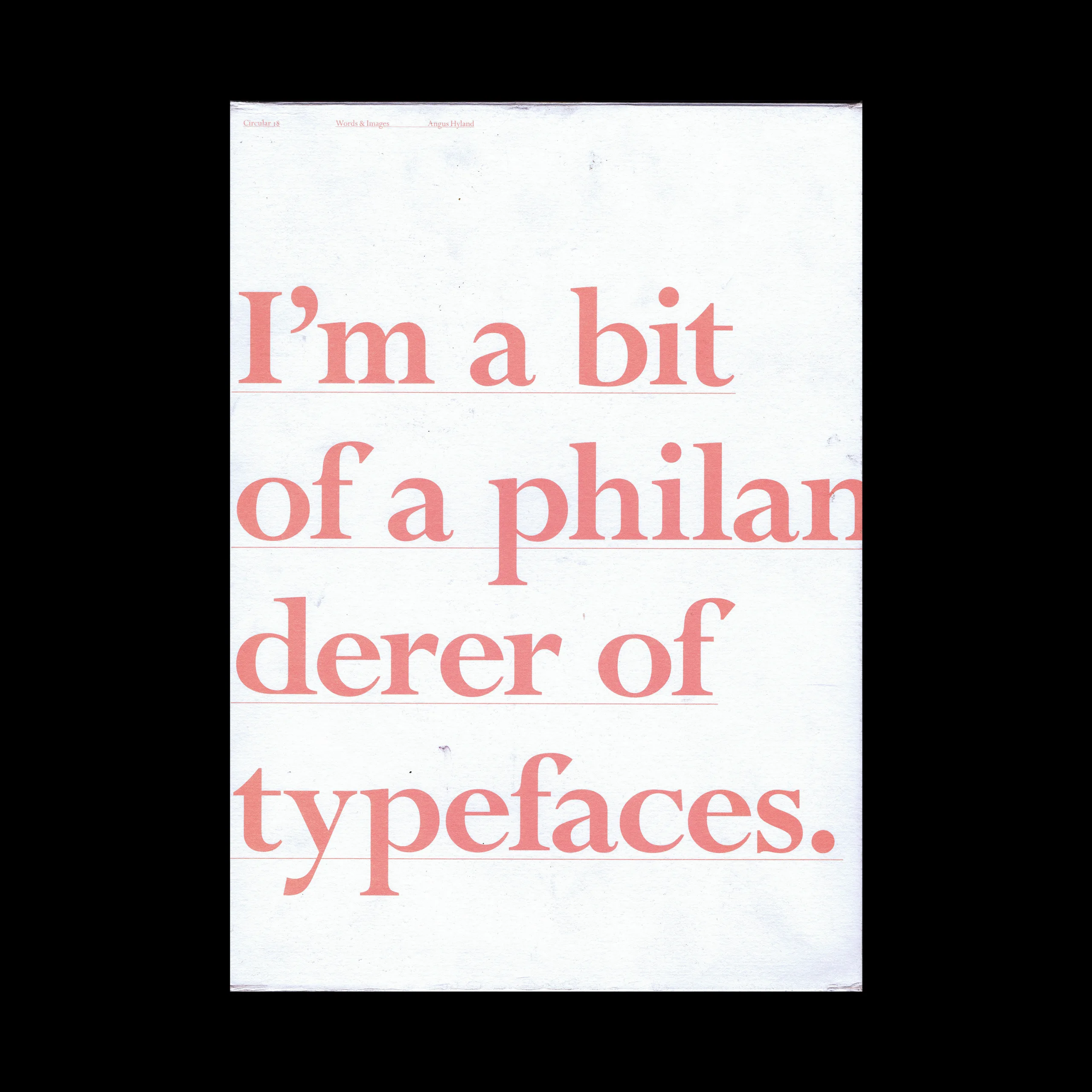 Typographic Circle: Circular 18, Typographic Circle, 2014 - Design Reviewed