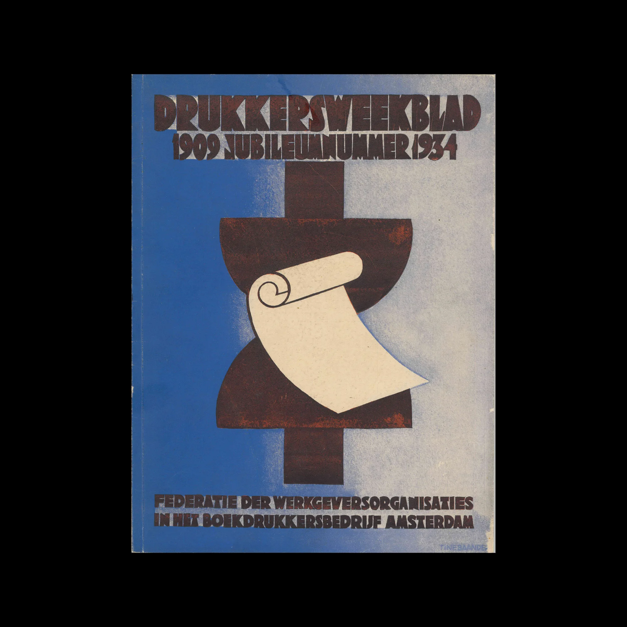 Drukkersweekblad – 1909 Jubileumnummer 1934 (25th anniversary (1909 ...